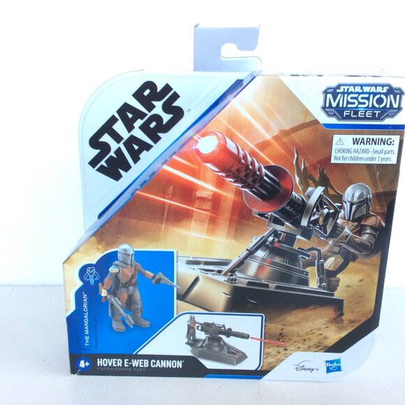 Toys | Star Wars Mission Fleet Hover Eweb Cannon Mandalorian Figure ...